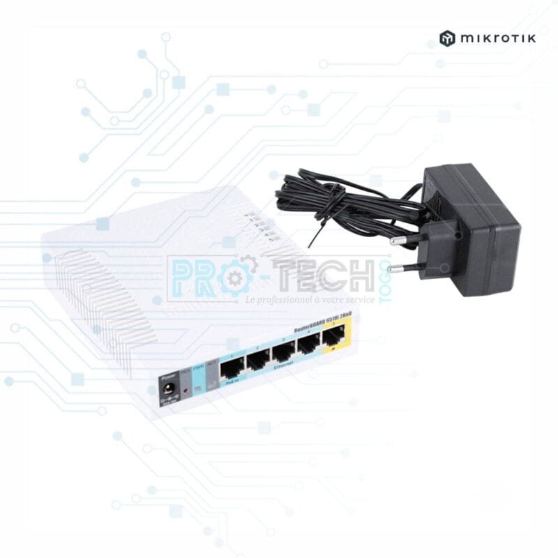 Routeur Mikrotik RB951Ui-2HnD 5Ports Lan sans fil Wi-Fi